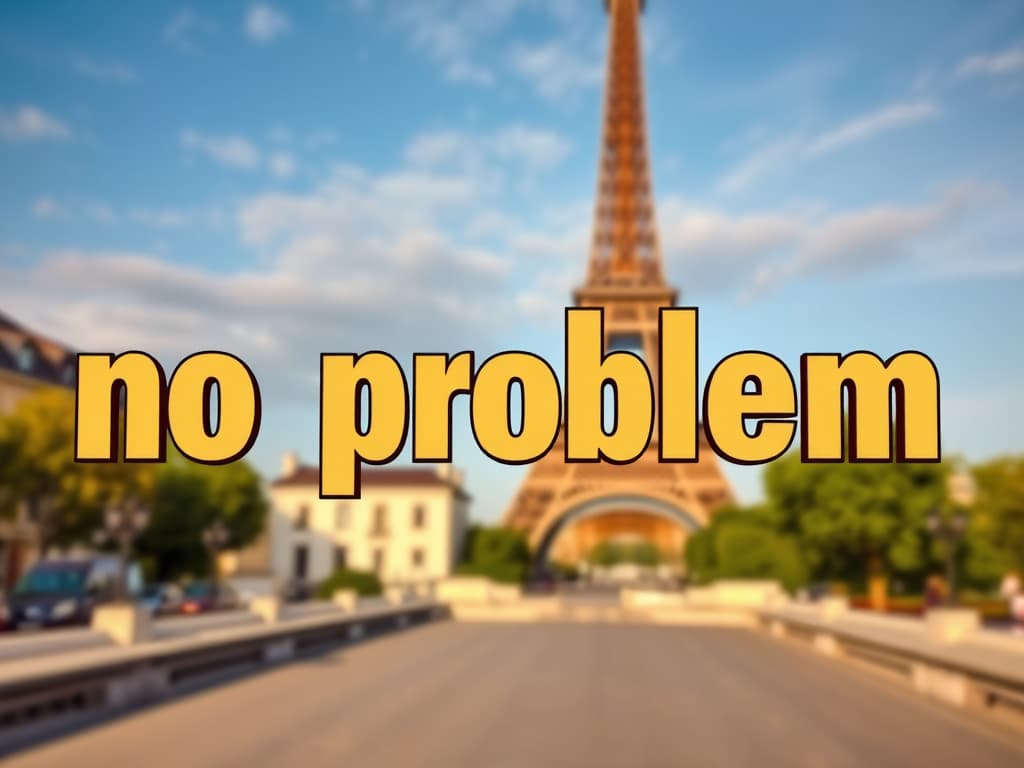 No problem in French