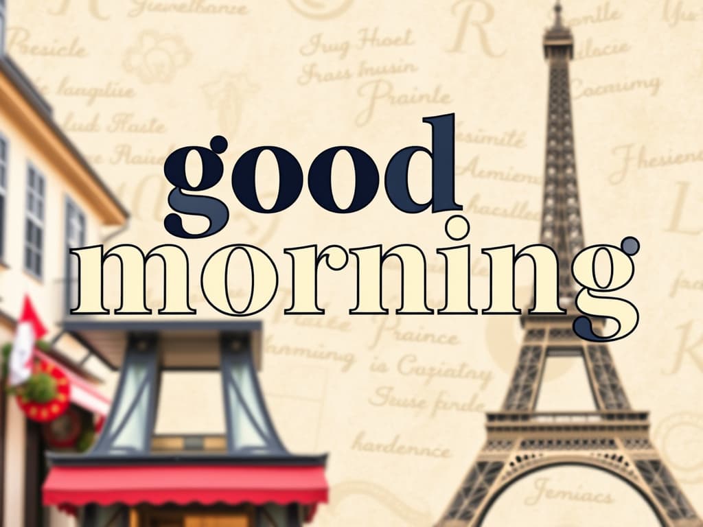 Good morning in French